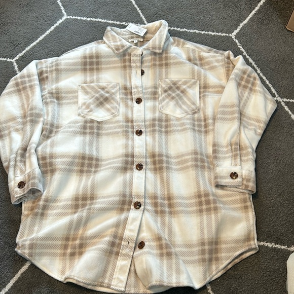 Maurices | Jackets & Coats | Nwt Maurices Wilder Plaid Fleece Shacket ...